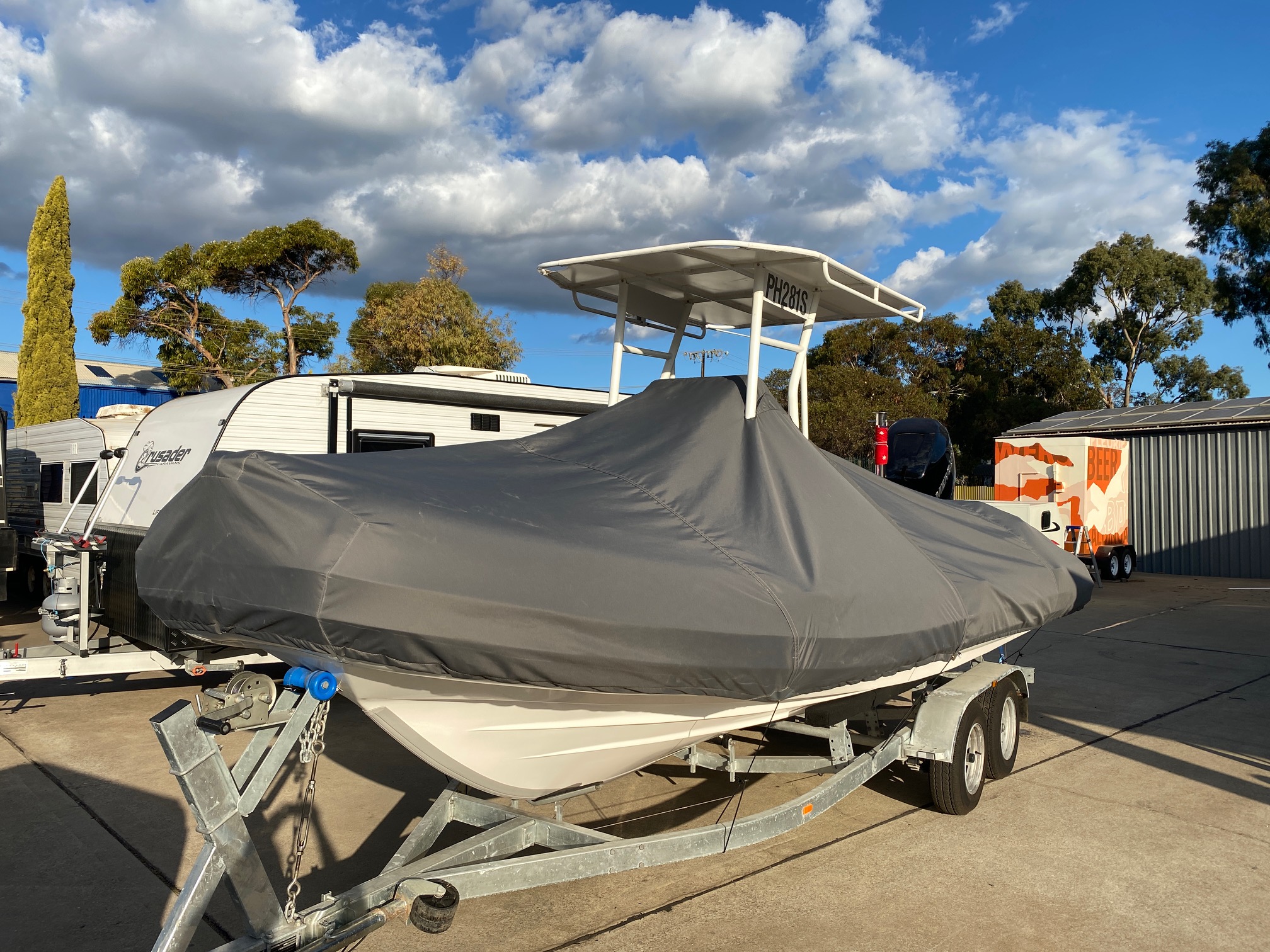 Boat cover – Cameron Campers and Cameron Canvas